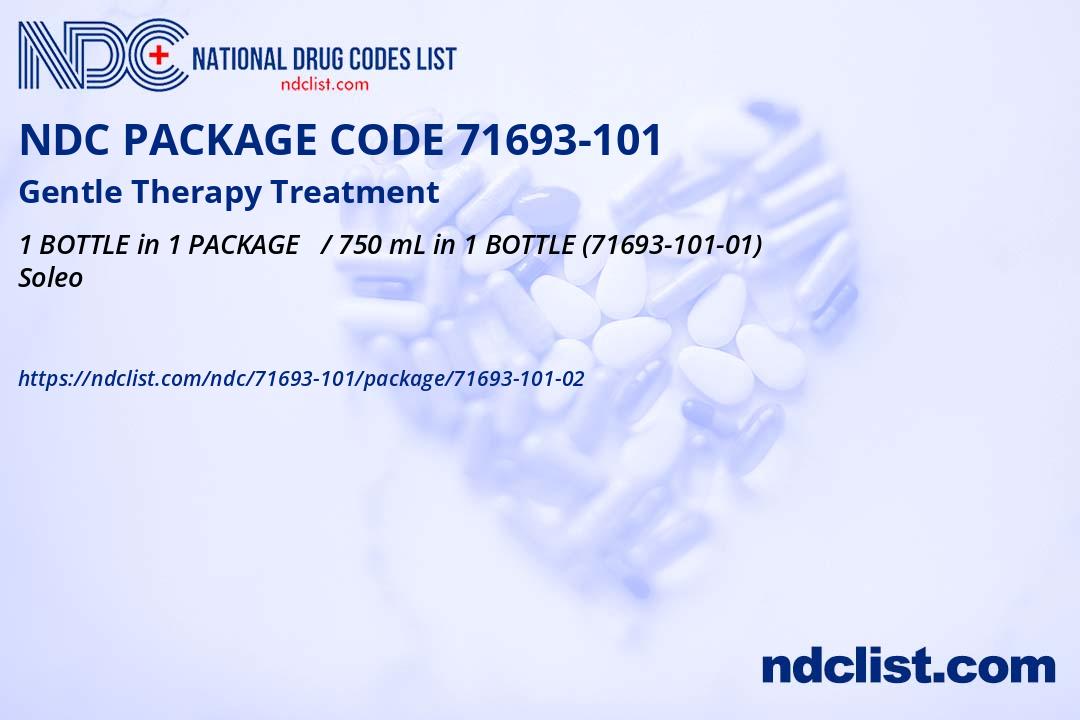 NDC Package 71693-101-02 Gentle Therapy Treatment