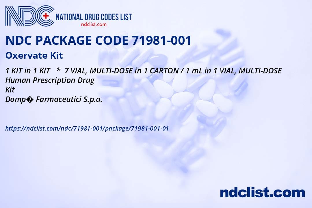 Oxervate Kit- NDC71981-001-01
