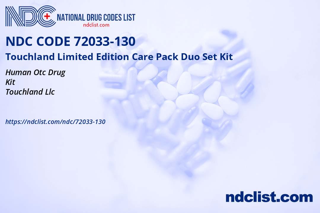 NDC 72033-130 Touchland Limited Edition Care Pack Duo Set Kit