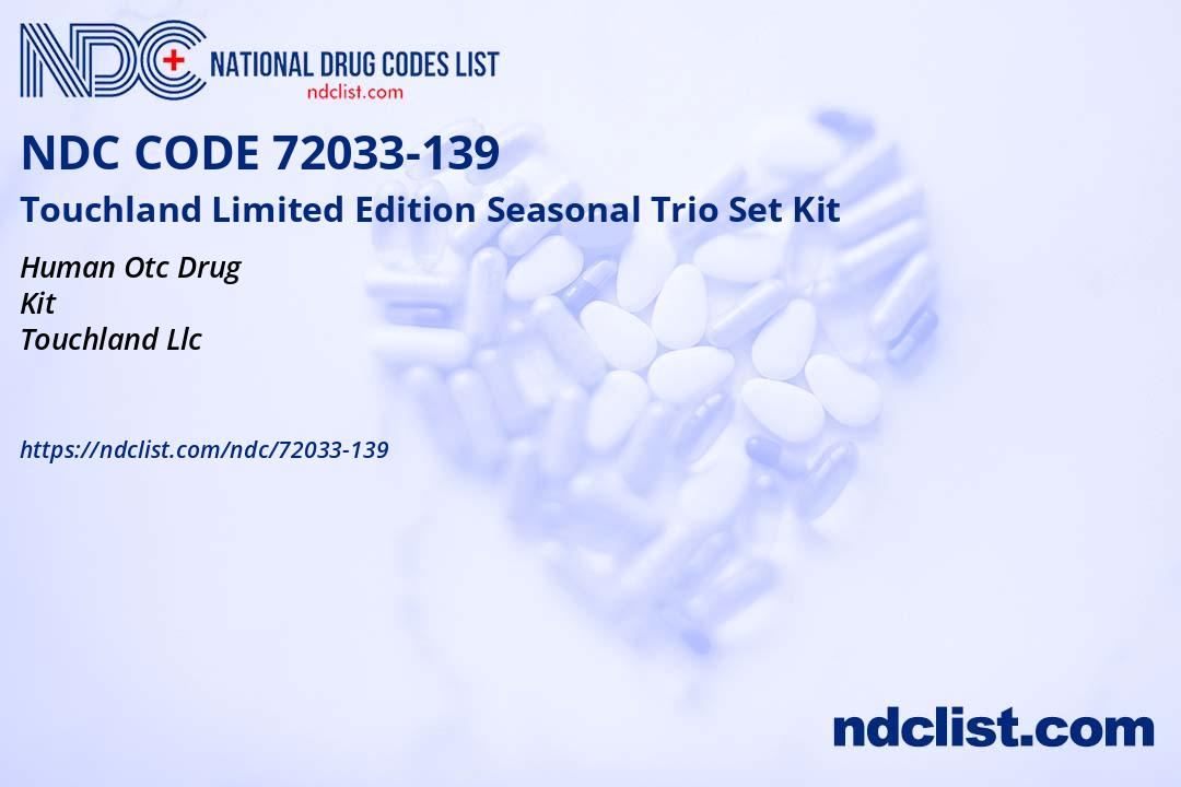 NDC 72033-139 Touchland Limited Edition Seasonal Trio Set Kit