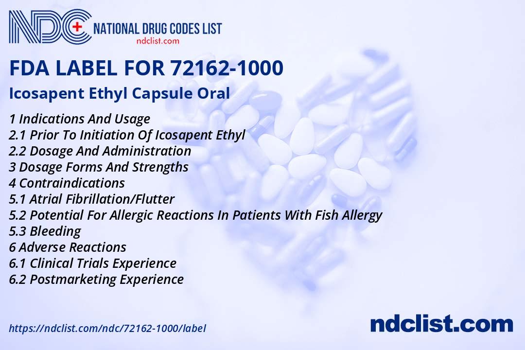 FDA Label for Icosapent Ethyl Capsule Oral - Indications, Usage ...