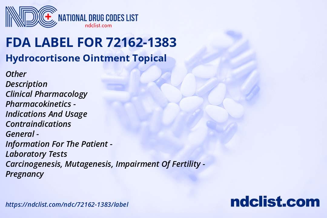 FDA Label for Hydrocortisone Ointment Topical - Indications, Usage ...