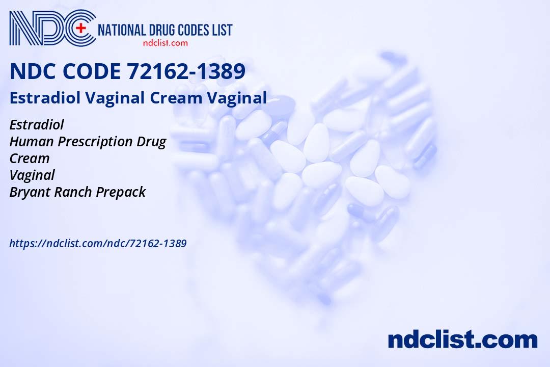 NDC 72162-1389 Estradiol Vaginal Cream Vaginal