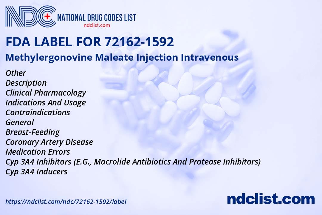 FDA Label for Methylergonovine Maleate Injection Intravenous ...