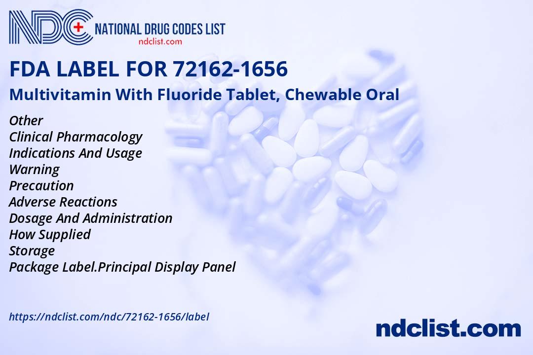 FDA Label for Multivitamin With Fluoride Tablet, Chewable Oral ...