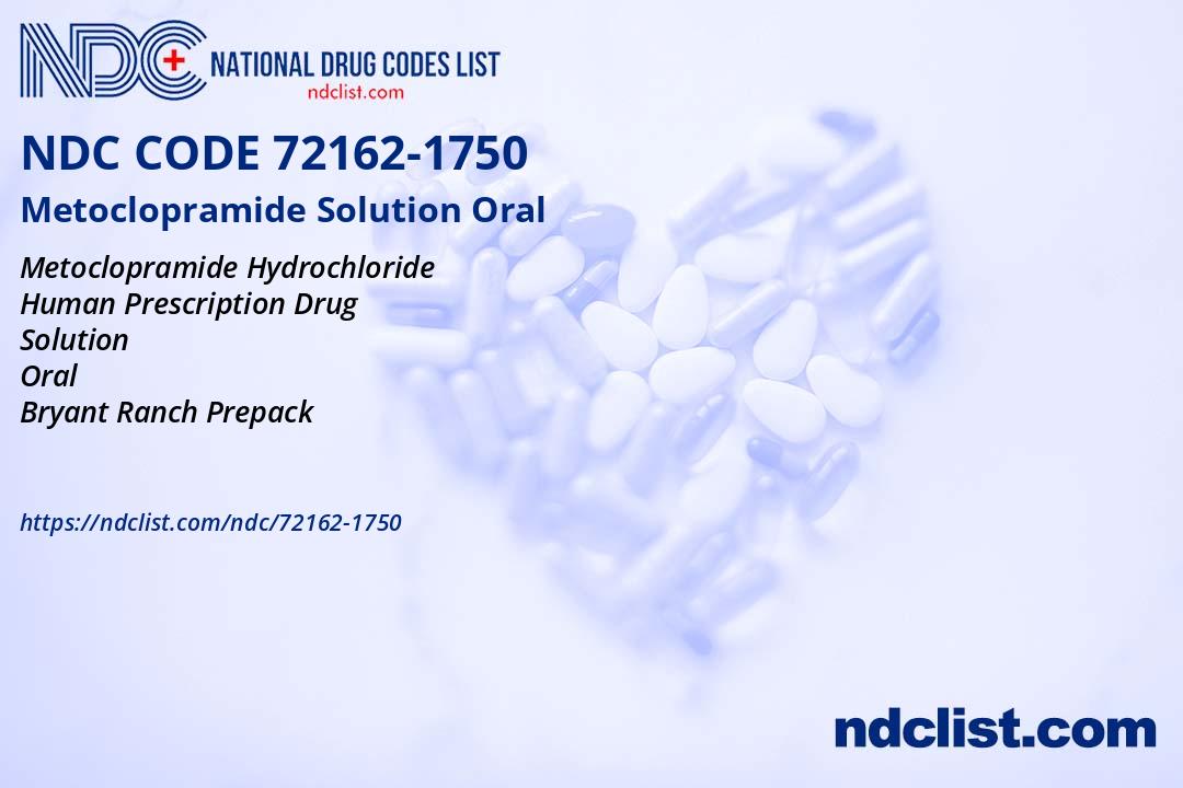NDC 72162-1750 Metoclopramide Solution Oral