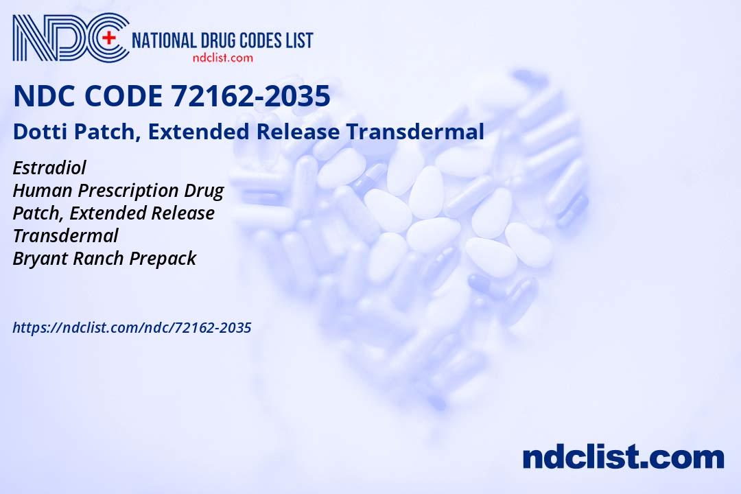 NDC 72162-2035 Dotti Patch, Extended Release Transdermal