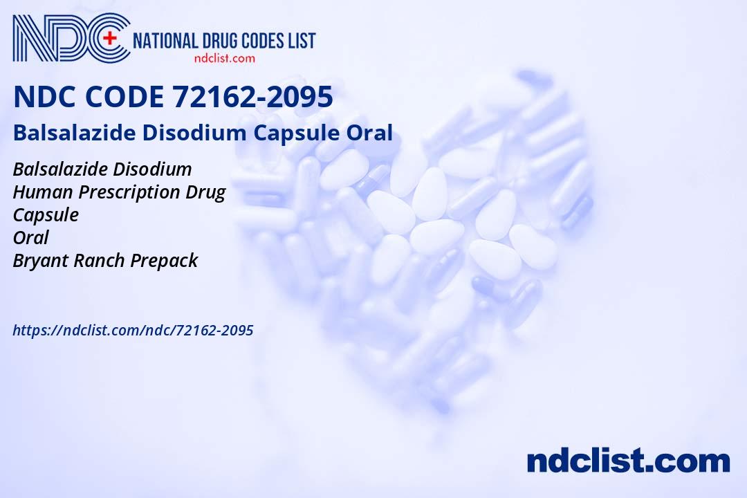 NDC 72162-2095 Balsalazide Disodium Capsule Oral