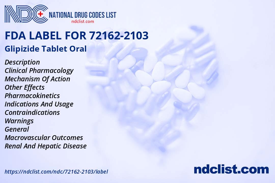 FDA Label for Glipizide Tablet Oral - Indications, Usage & Precautions
