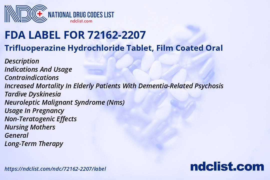 FDA Label for Trifluoperazine Hydrochloride Tablet, Film Coated Oral ...