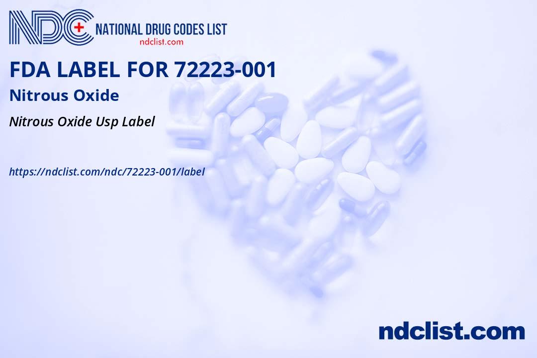 FDA Label for Nitrous Oxide - Indications, Usage & Precautions