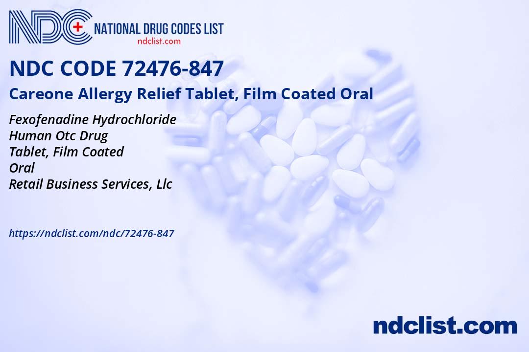 Careone Allergy Relief Tablet, Film Coated NDC 72476-847