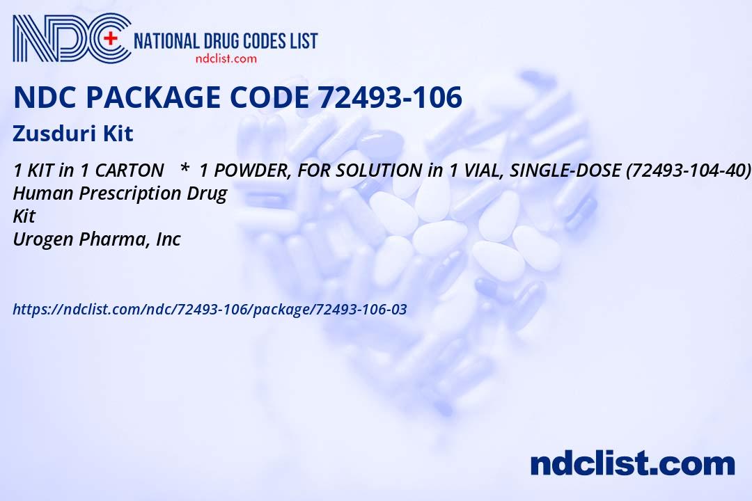Zusduri Kit- NDC72493-106-03