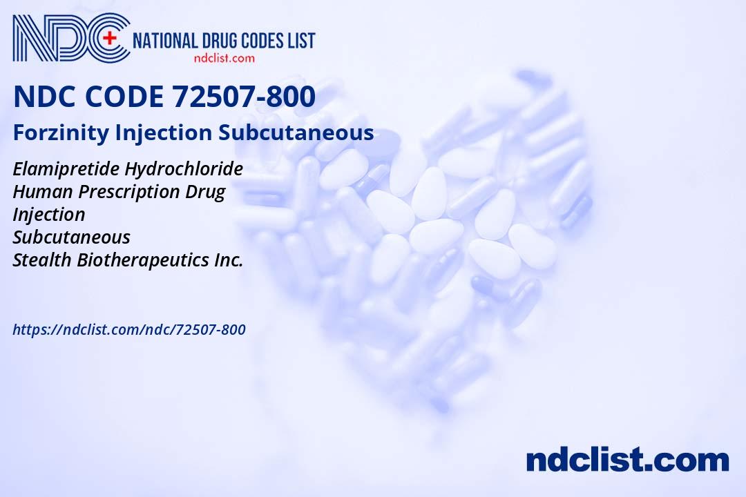 NDC 72507-800 Forzinity Injection Subcutaneous