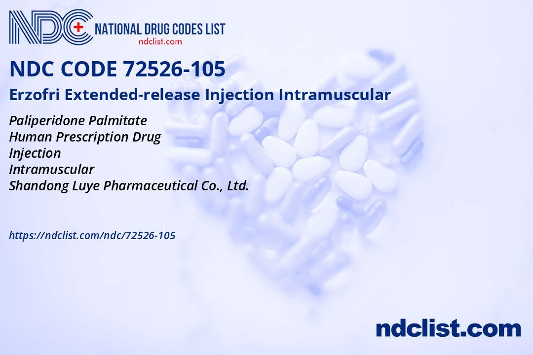 NDC 72526-105 Erzofri Extended-release Injection Intramuscular