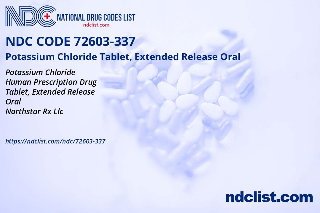 NDC 72603-337 Potassium Chloride Tablet, Extended Release Oral