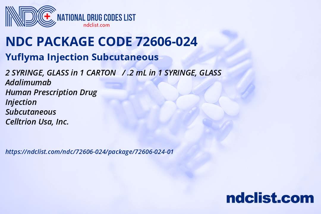 NDC Package 72606-024-01 Yuflyma Kit