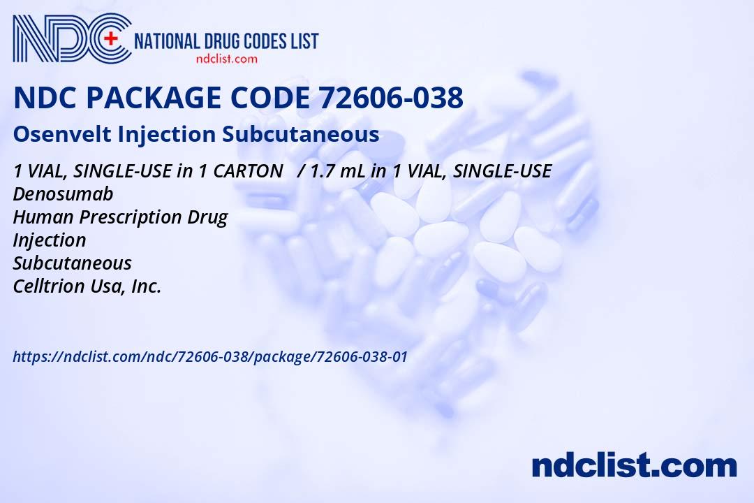 Osenvelt Injection- NDC72606-038-01