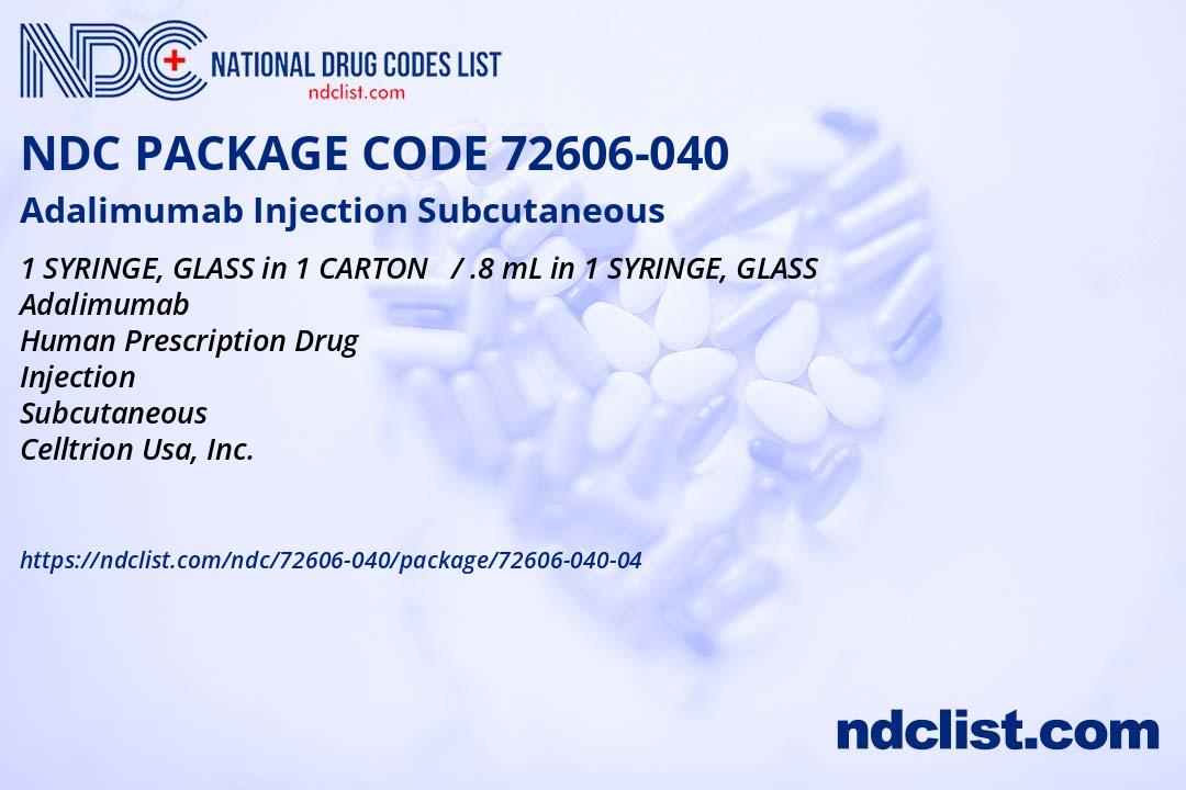 Adalimumab Kit - NDC 72606-040-04