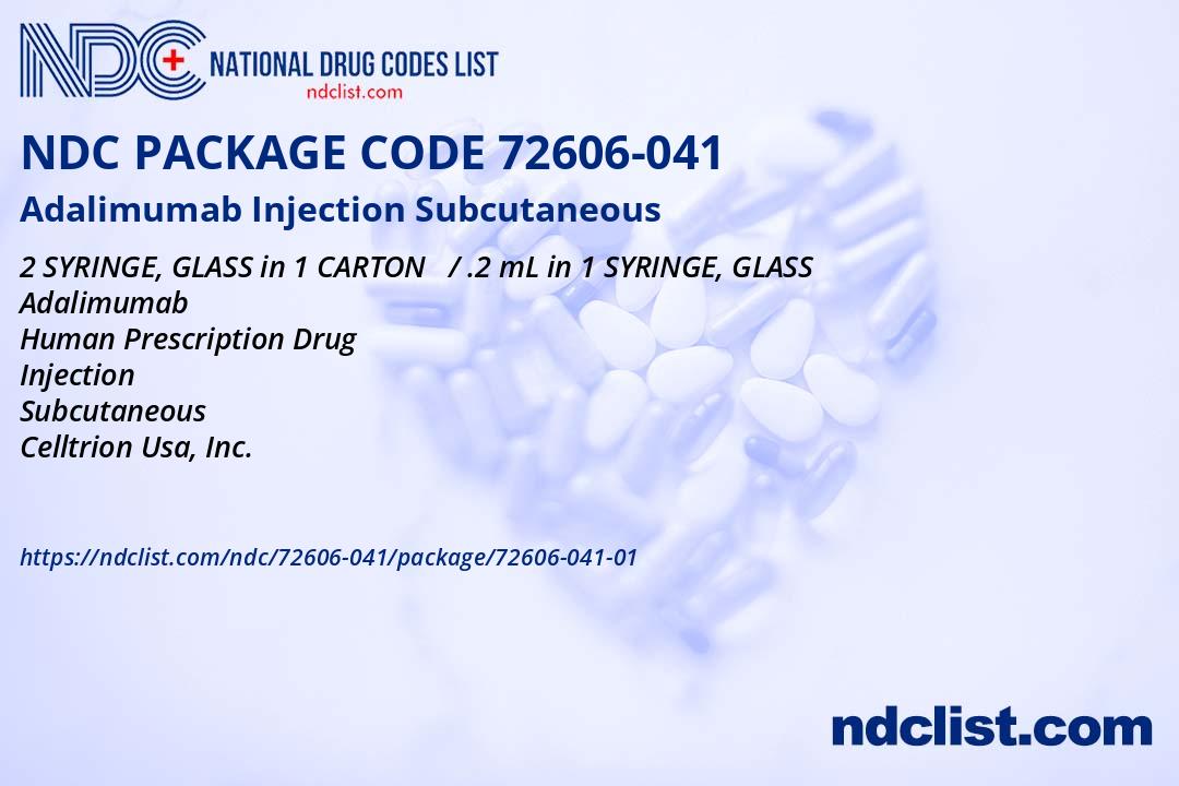 NDC Package 72606-041-01 Adalimumab Kit