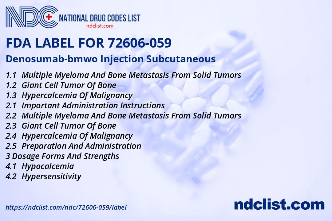 FDA Label for Denosumab-bmwo Injection Subcutaneous - Indications ...