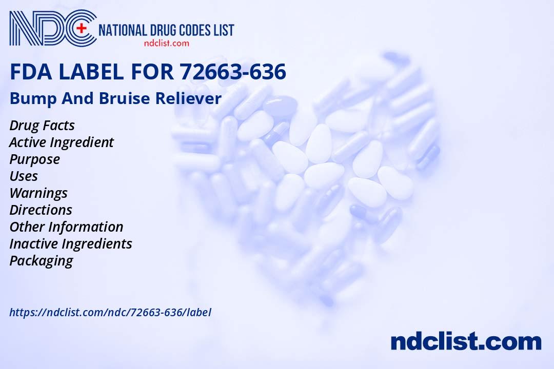 Bump And Bruise Reliever- FDA Label NDC72663-636
