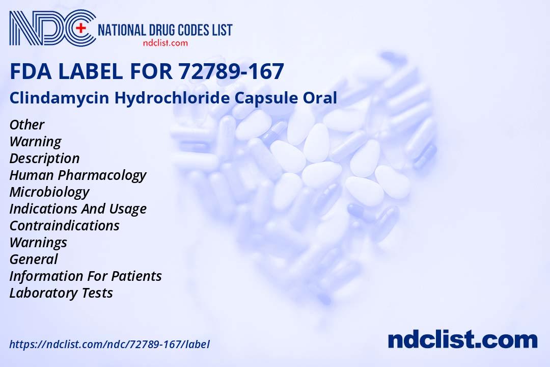 FDA Label for Clindamycin Hydrochloride Capsule Oral - Indications ...