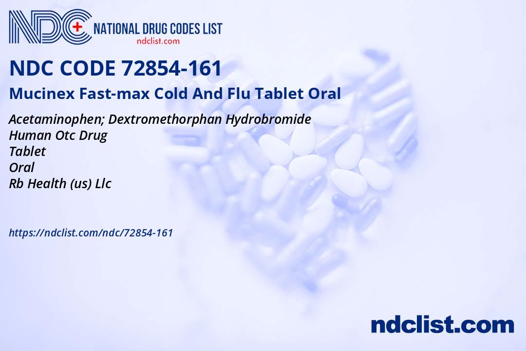 Mucinex Fast-max Cold And Flu Tablet- NDC72854-161