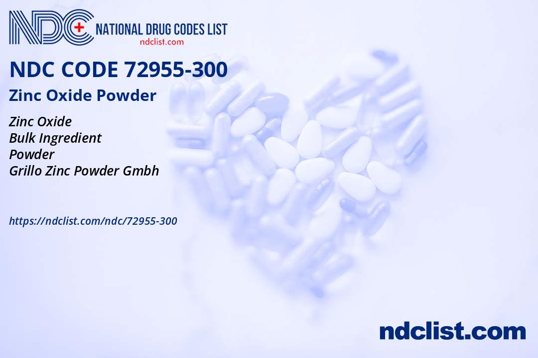 NDC 72955-300 Zinc Oxide Powder