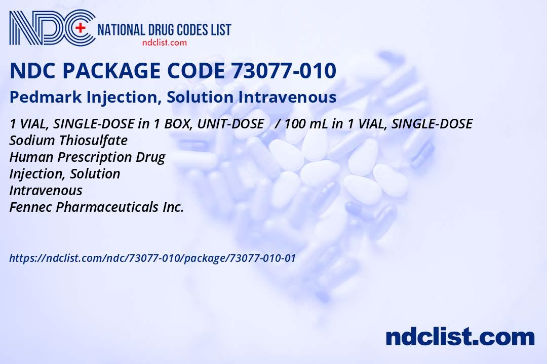 Pedmark Injection, Solution- NDC73077-010-01