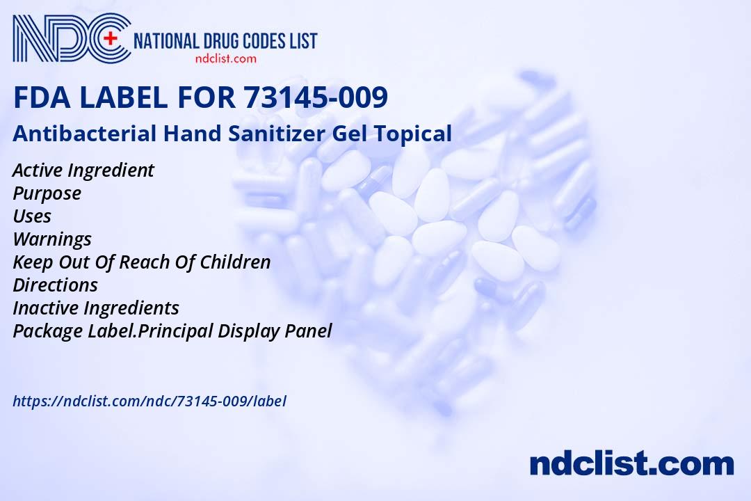 FDA Label for Antibacterial Hand Sanitizer Gel Topical - Indications ...