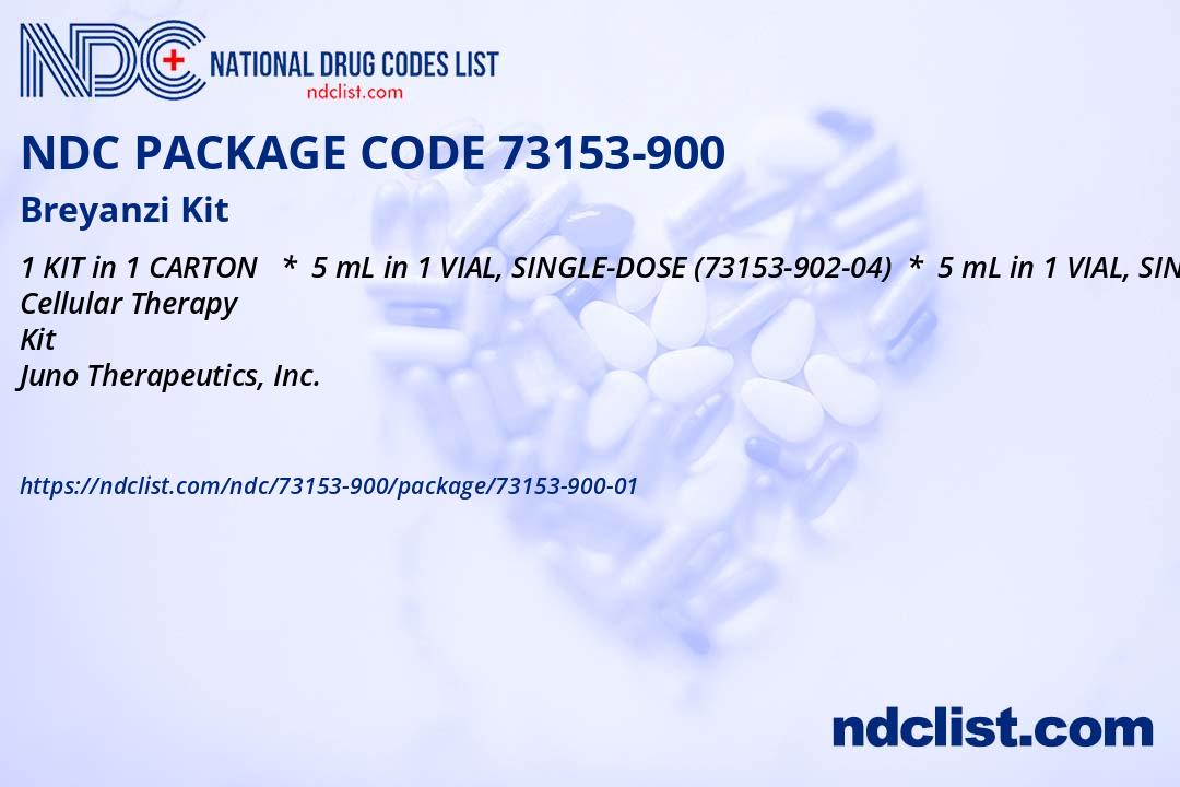 Breyanzi Kit NDC Package 73153-900-01