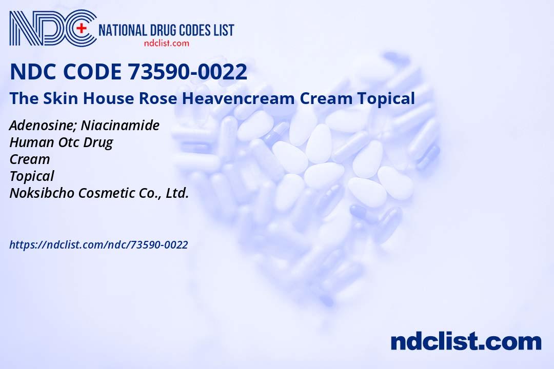 NDC 73590-0022 The Skin House Rose Heavencream Cream Topical