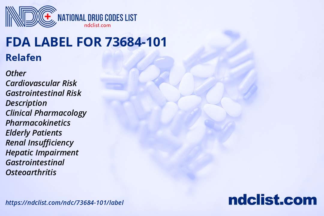 FDA Label for Relafen - Indications, Usage & Precautions