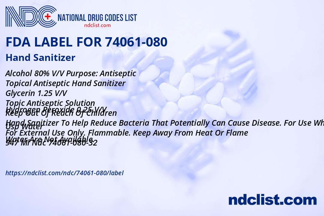 FDA Label for Hand Sanitizer - Indications, Usage & Precautions