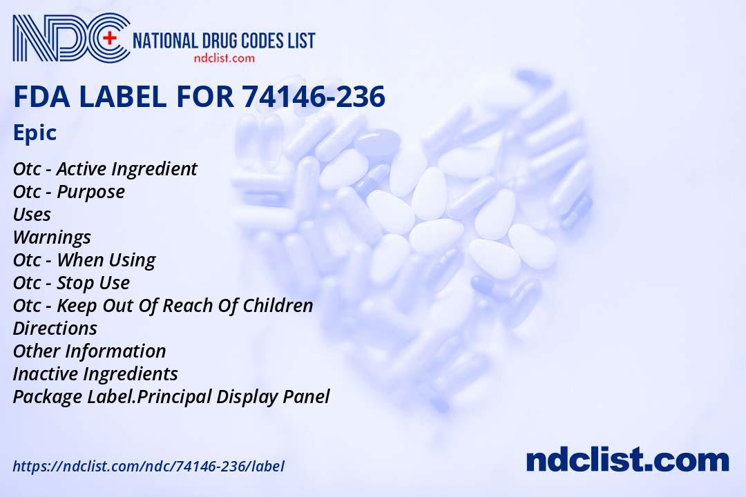 FDA Label for Epic - Indications, Usage & Precautions