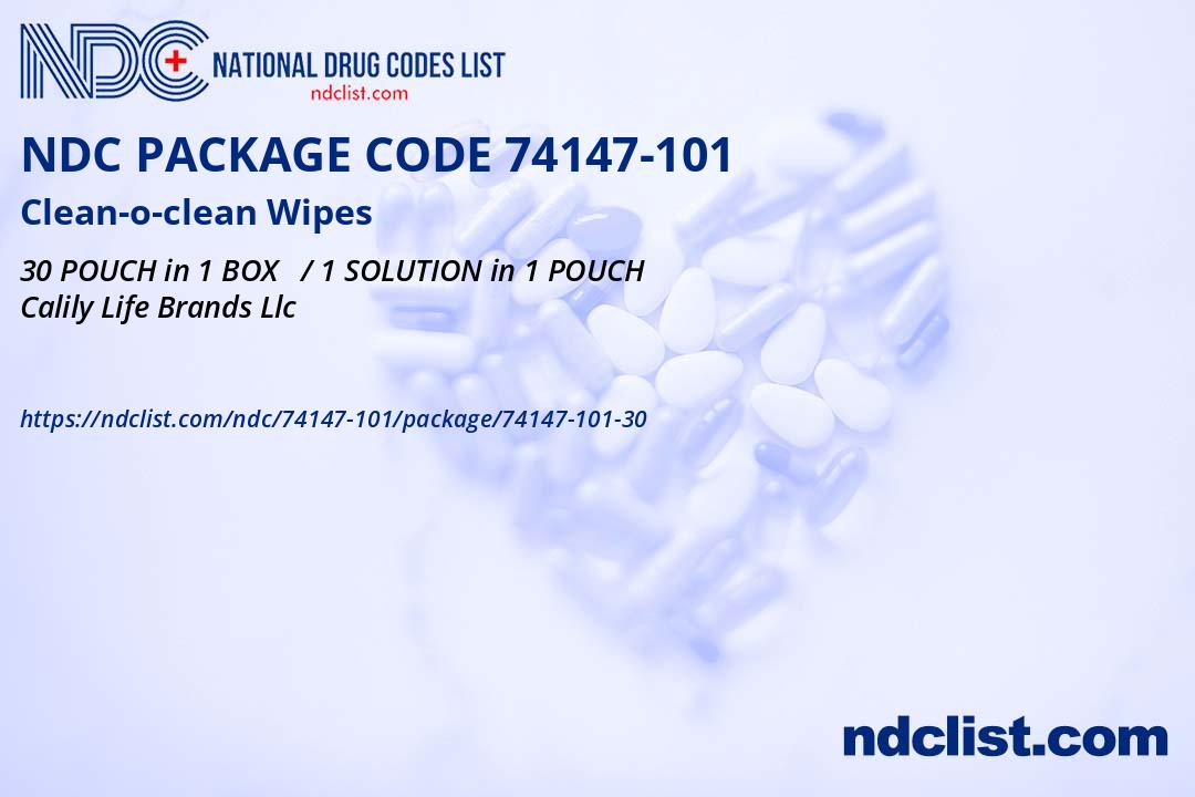 Clean-o-clean Wipes NDC Package 74147-101-30