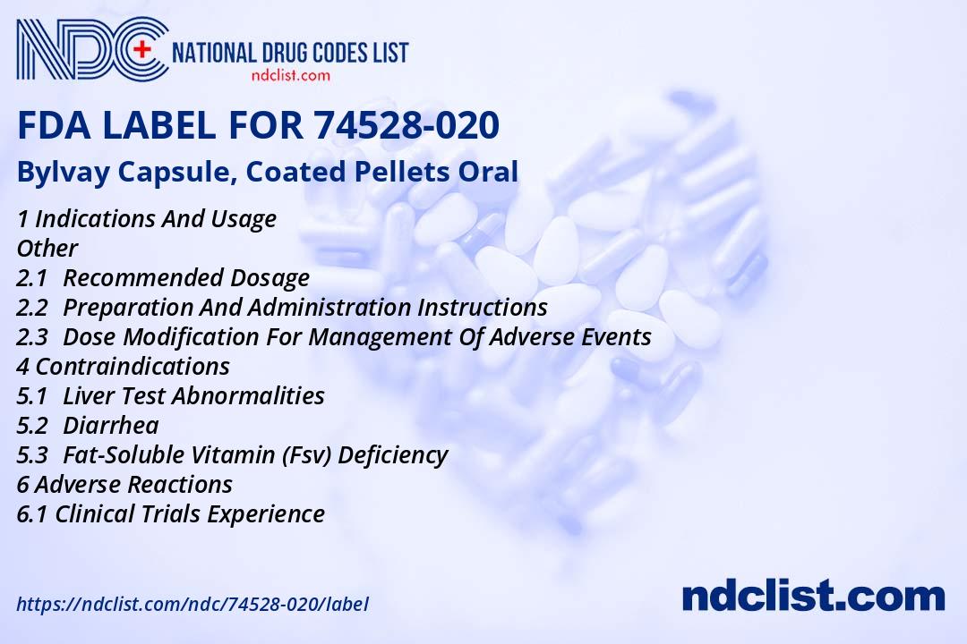 FDA Label for Bylvay Capsule, Coated Pellets Oral - Indications, Usage ...
