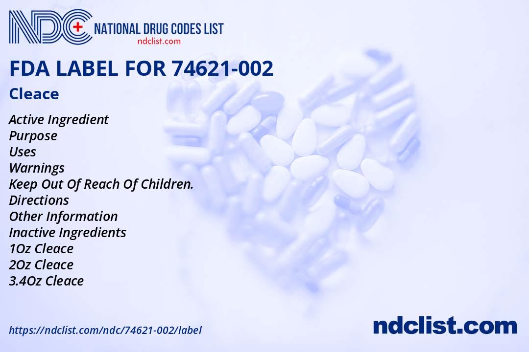 Cleace- FDA Label NDC74621-002