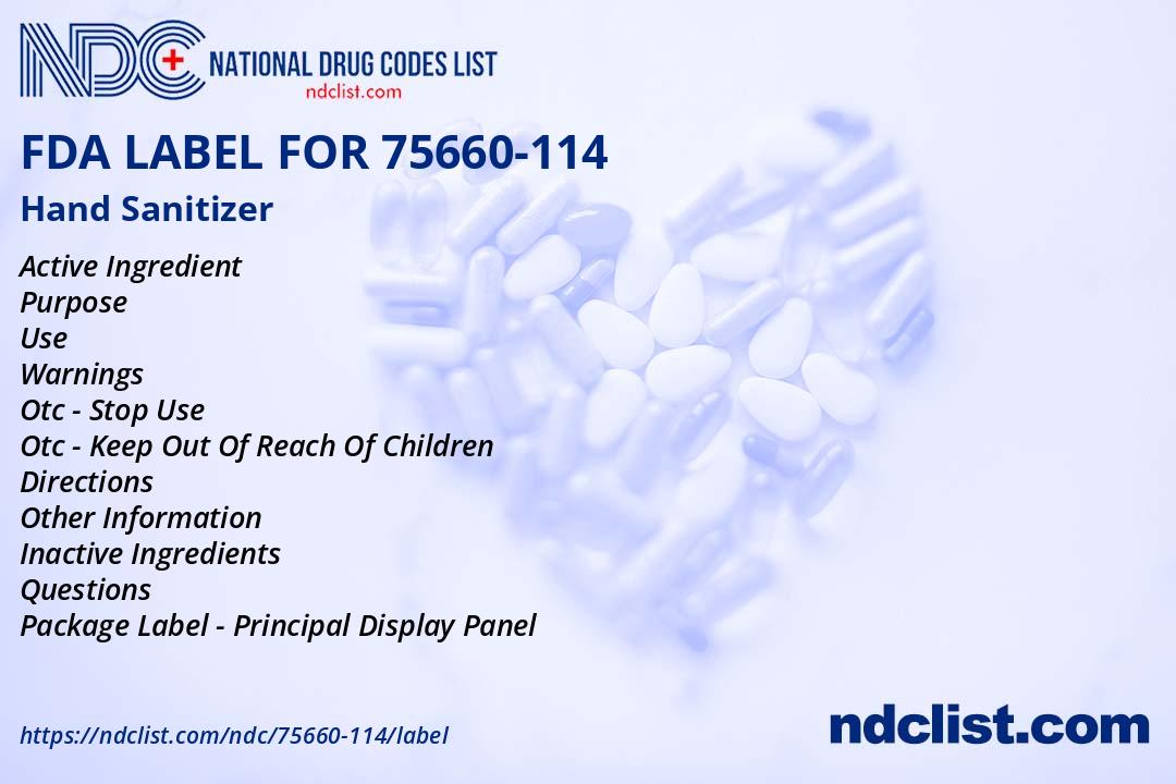 FDA Label for Hand Sanitizer - Indications, Usage & Precautions