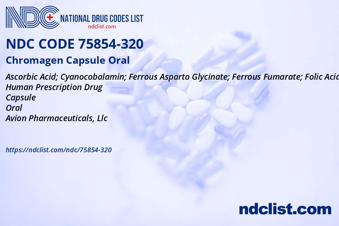 NDC 75854-320 Chromagen Capsule Oral