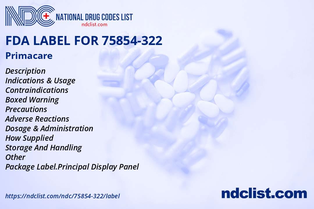 FDA Label for Primacare - Indications, Usage & Precautions