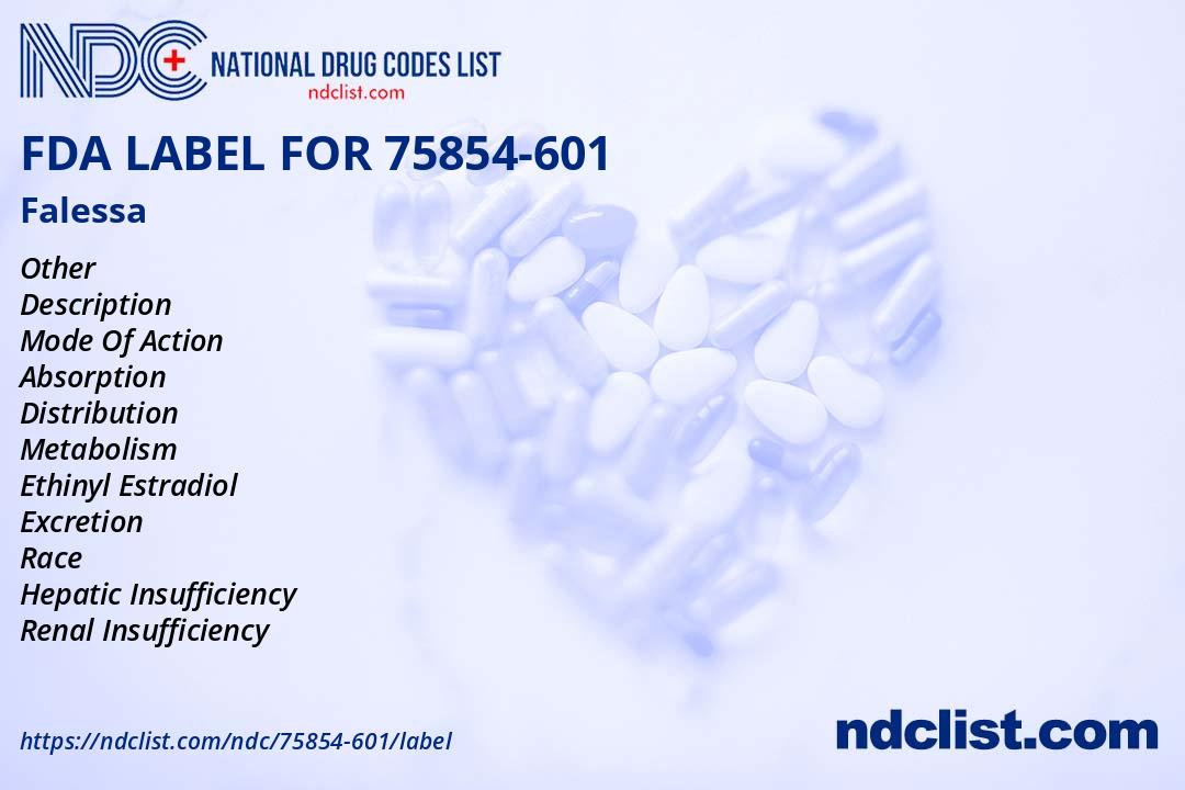 Falessa FDA Label - NDC 75854-601