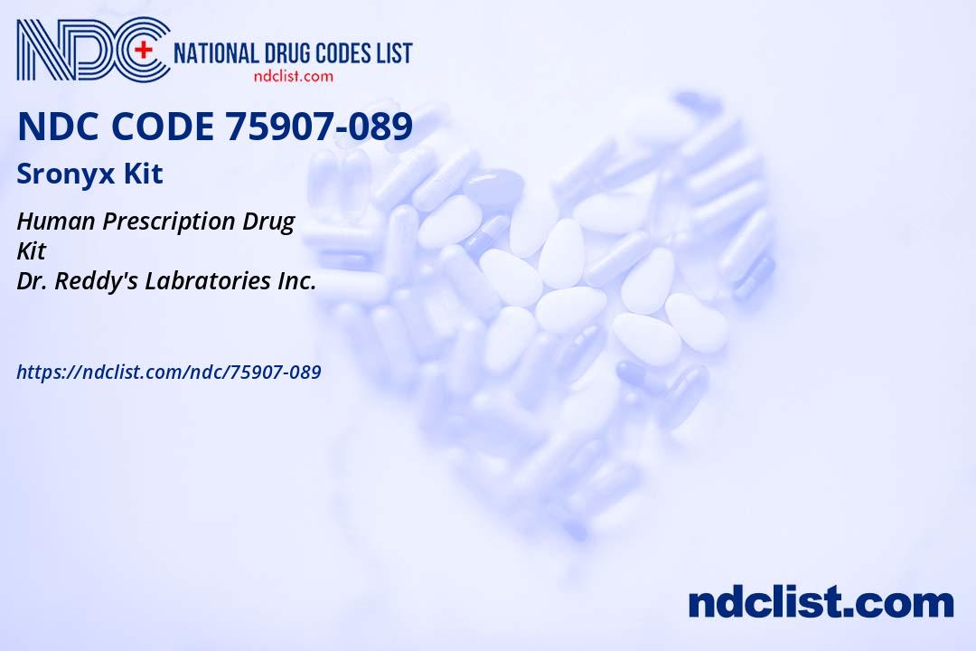 NDC 75907-089 Sronyx