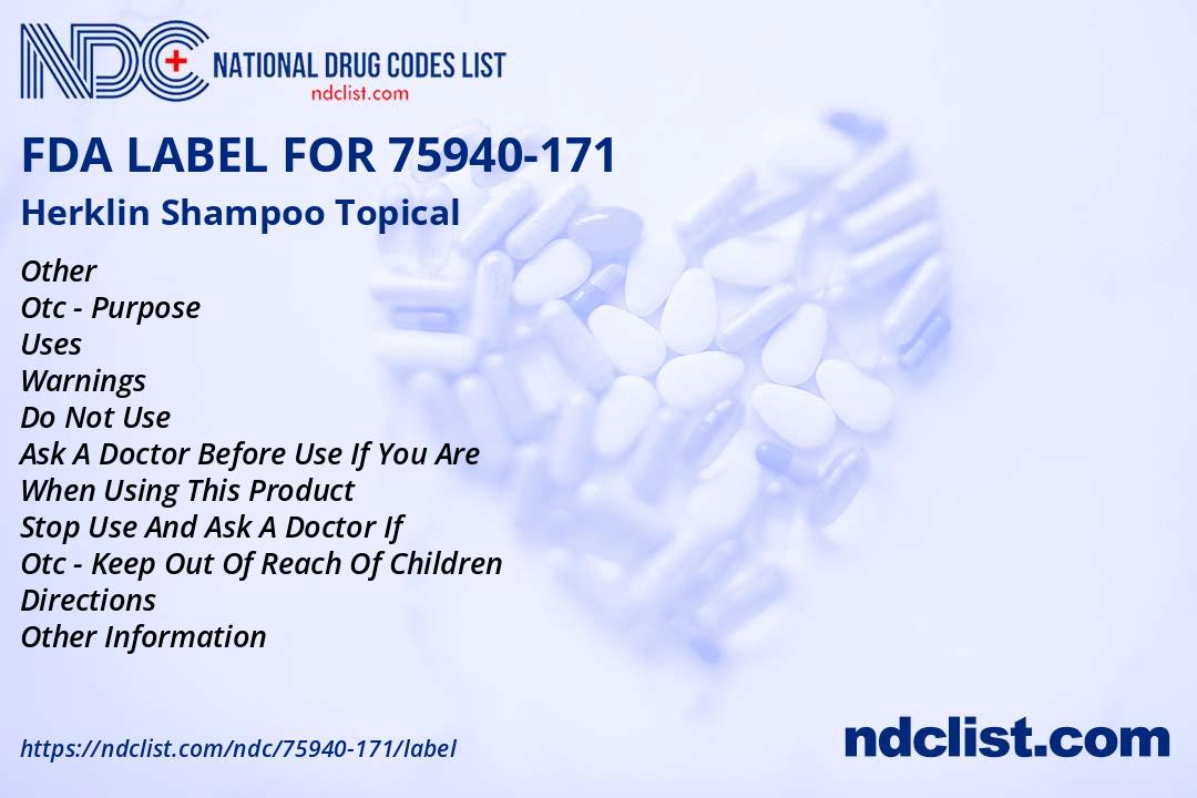 FDA Label for Herklin Shampoo Topical - Indications, Usage & Precautions