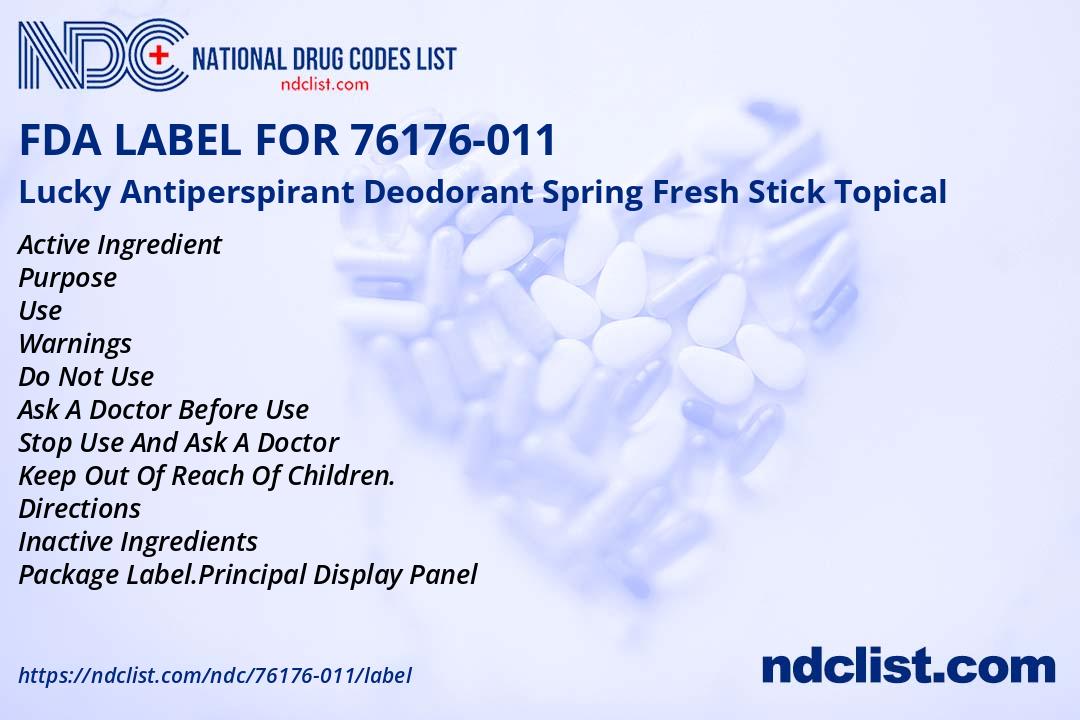 Lucky Antiperspirant Deodorant Sp- FDA Label NDC76176-011