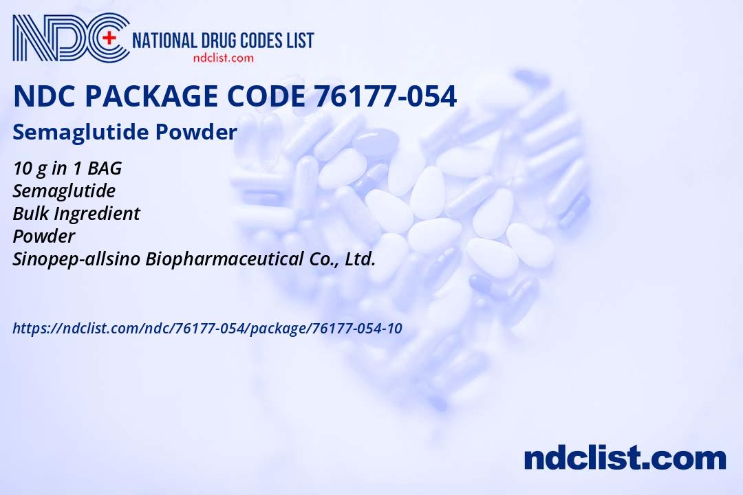 Semaglutide Powder- NDC76177-054-10