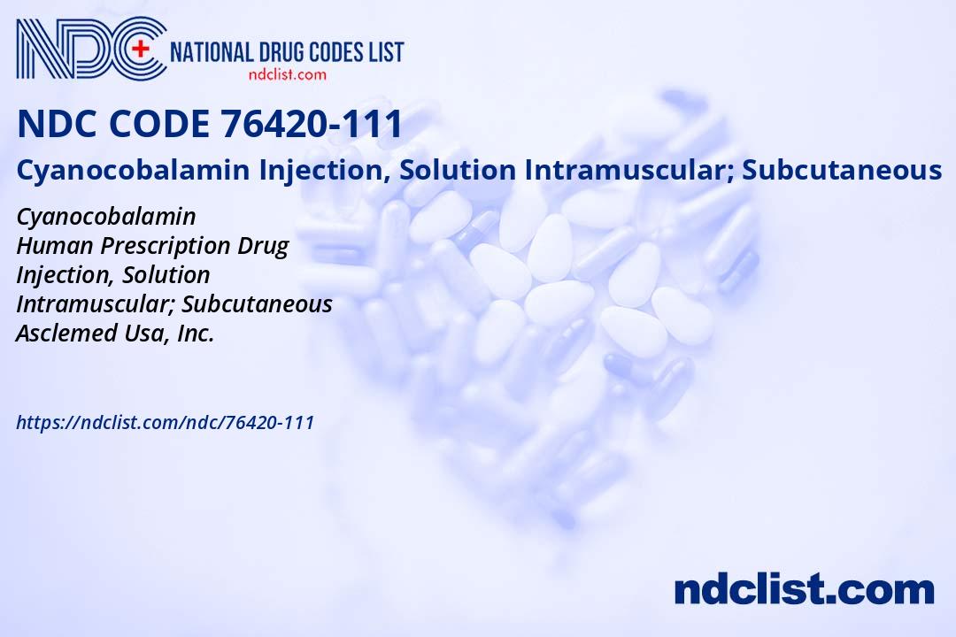 NDC Crossover 76420-111 Cyanocobalamin Injection, Solution ...