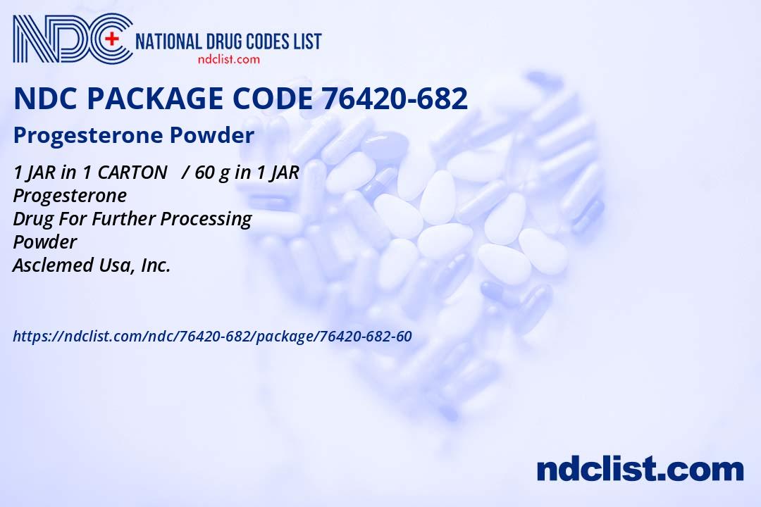 Progesterone Powder- NDC76420-682-60