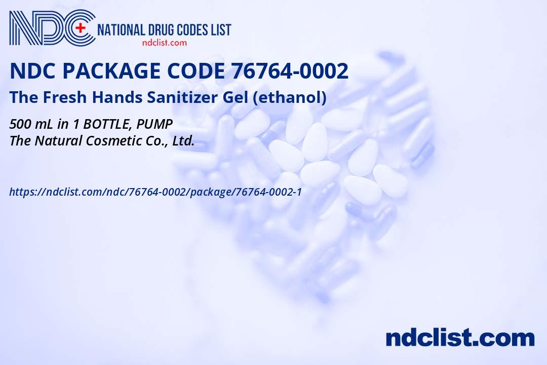 The Fresh Hands Sanitizer Gel (ethanol)- NDC76764-0002-1